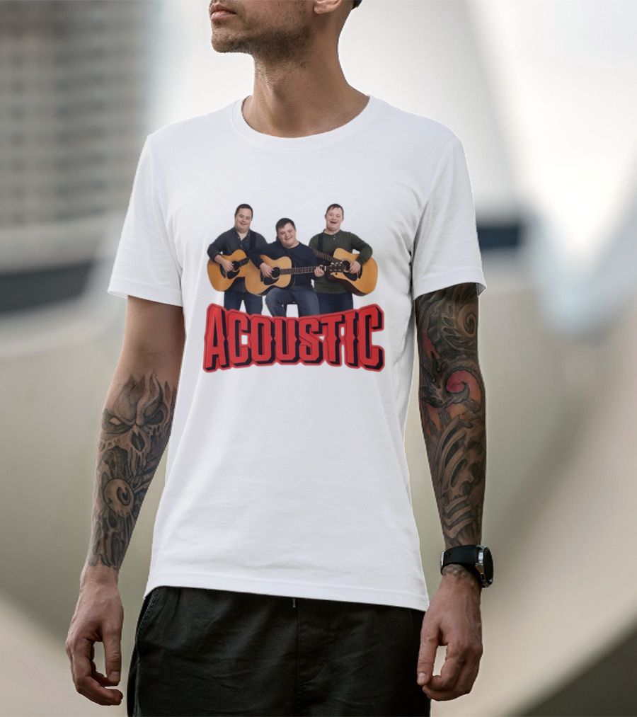 Acoustic Guitar Players Trio Musicians Band T-Shirt