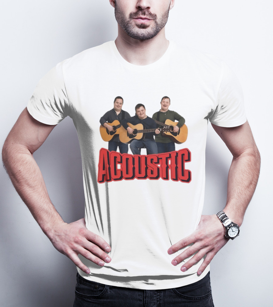 Acoustic Guitar Players Trio Musicians Band T-Shirt