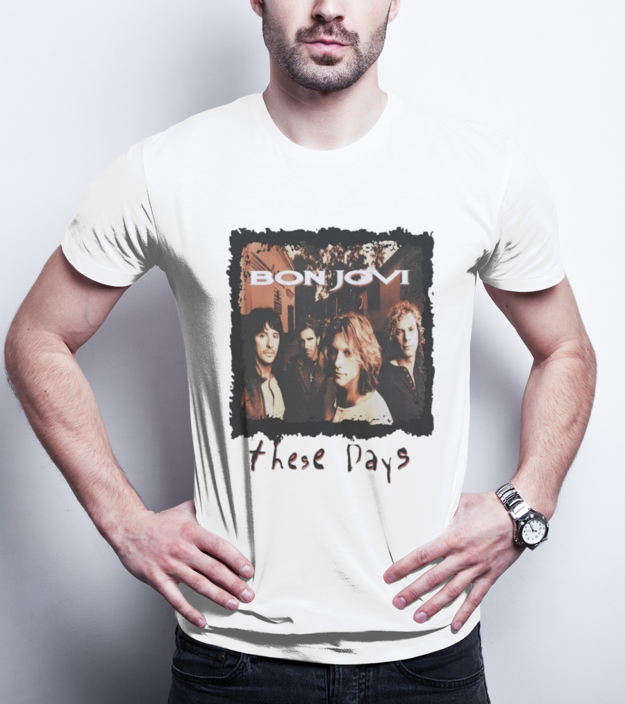 Bon Jovi These Days 1995 Tour Album Cover Band Members T-Shirt