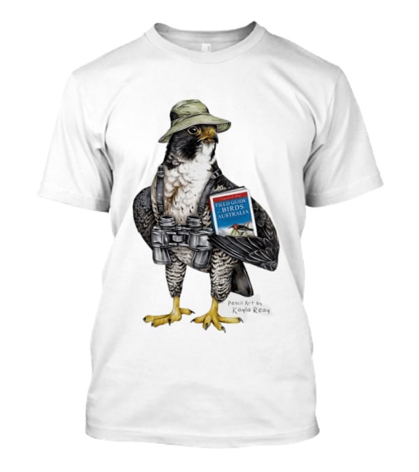 Brenda The Bird Er Field Guide To The Birds Of Australia Pencil Art By Kayla Reay T-Shirt