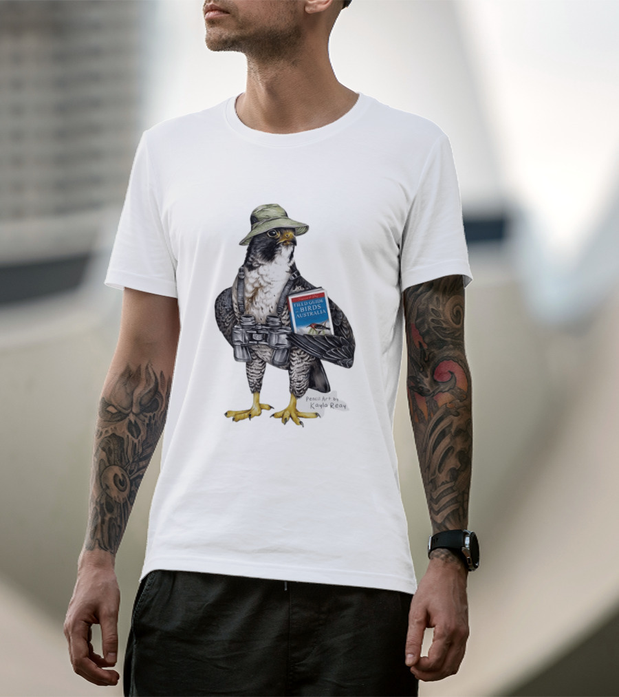 Brenda The Bird Er Field Guide To The Birds Of Australia Pencil Art By Kayla Reay T-Shirt
