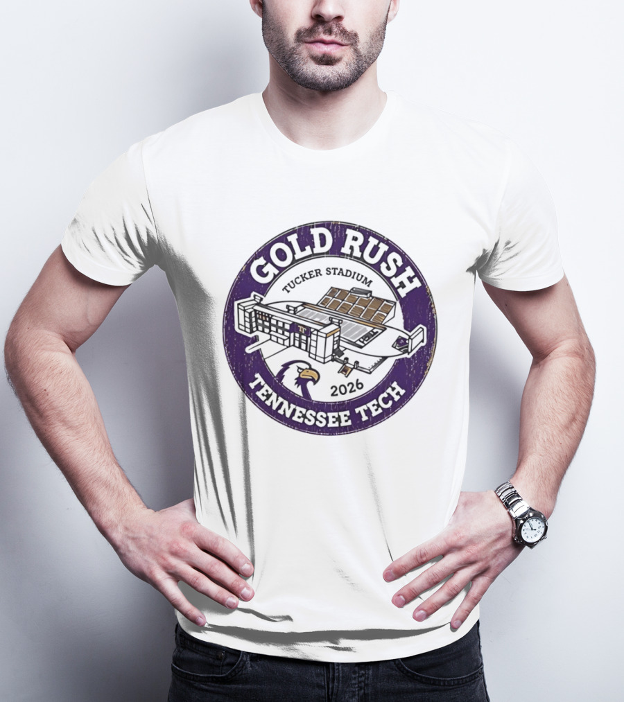 Tennessee Tech Gold Rush Tucker Stadium 2026 T-Shirt