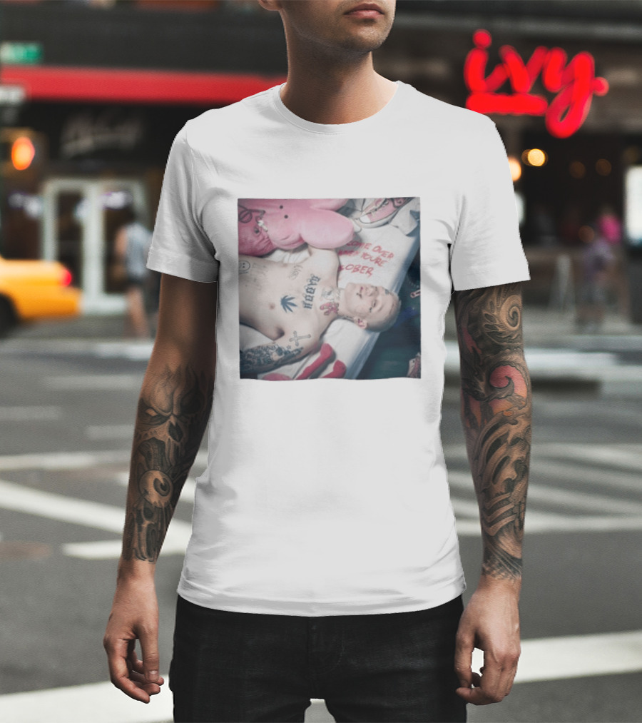 Lil Peep Come Over When You're Sober Emo Rap Album Cover T-Shirt