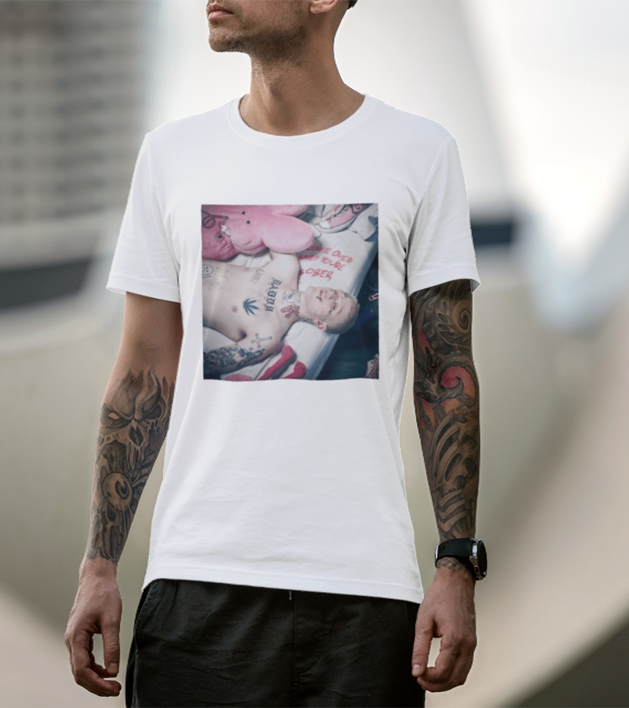 Lil Peep Come Over When You're Sober Emo Rap Album Cover T-Shirt