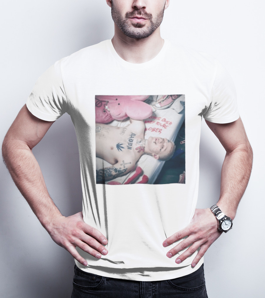 Lil Peep Come Over When You're Sober Emo Rap Album Cover T-Shirt