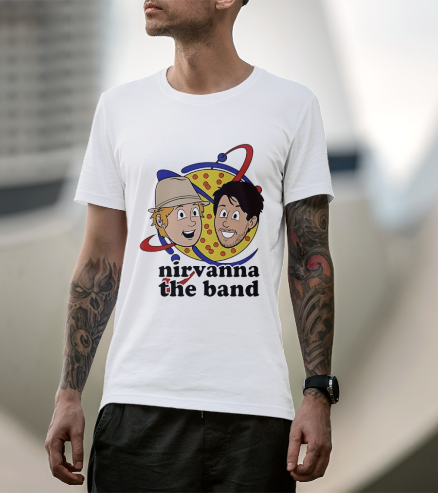 Nirvanna The Band Characters With Planetary T-Shirt