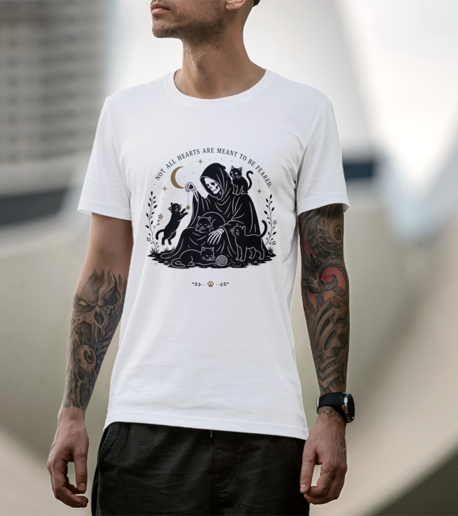 Reaper And Cats Not All Hearts Are Meant To Be Feared Yujin Clothing T-Shirt