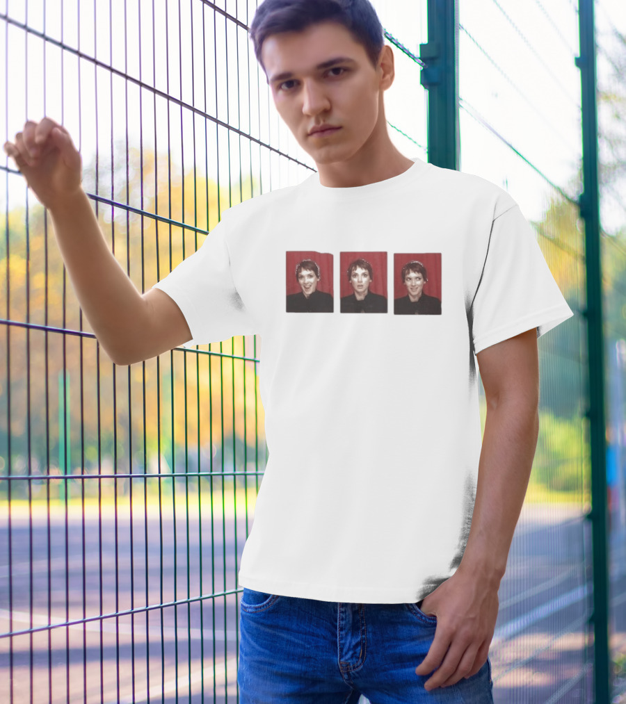Simone Ashley Winona Ryder Photobooth Red Curtain Triptych T-Shirt