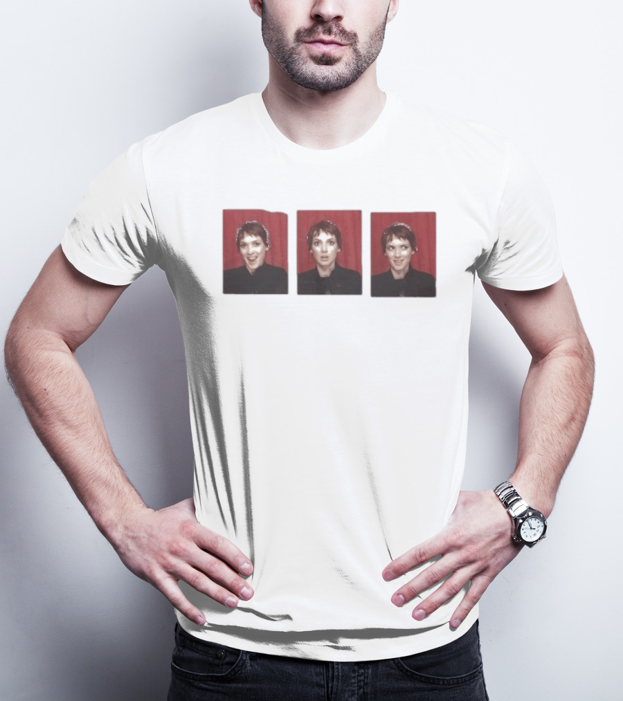 Simone Ashley Winona Ryder Photobooth Red Curtain Triptych T-Shirt