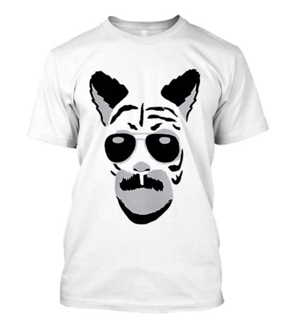 Fallout Tiger Mustache Aviator Sunglasses T-Shirt