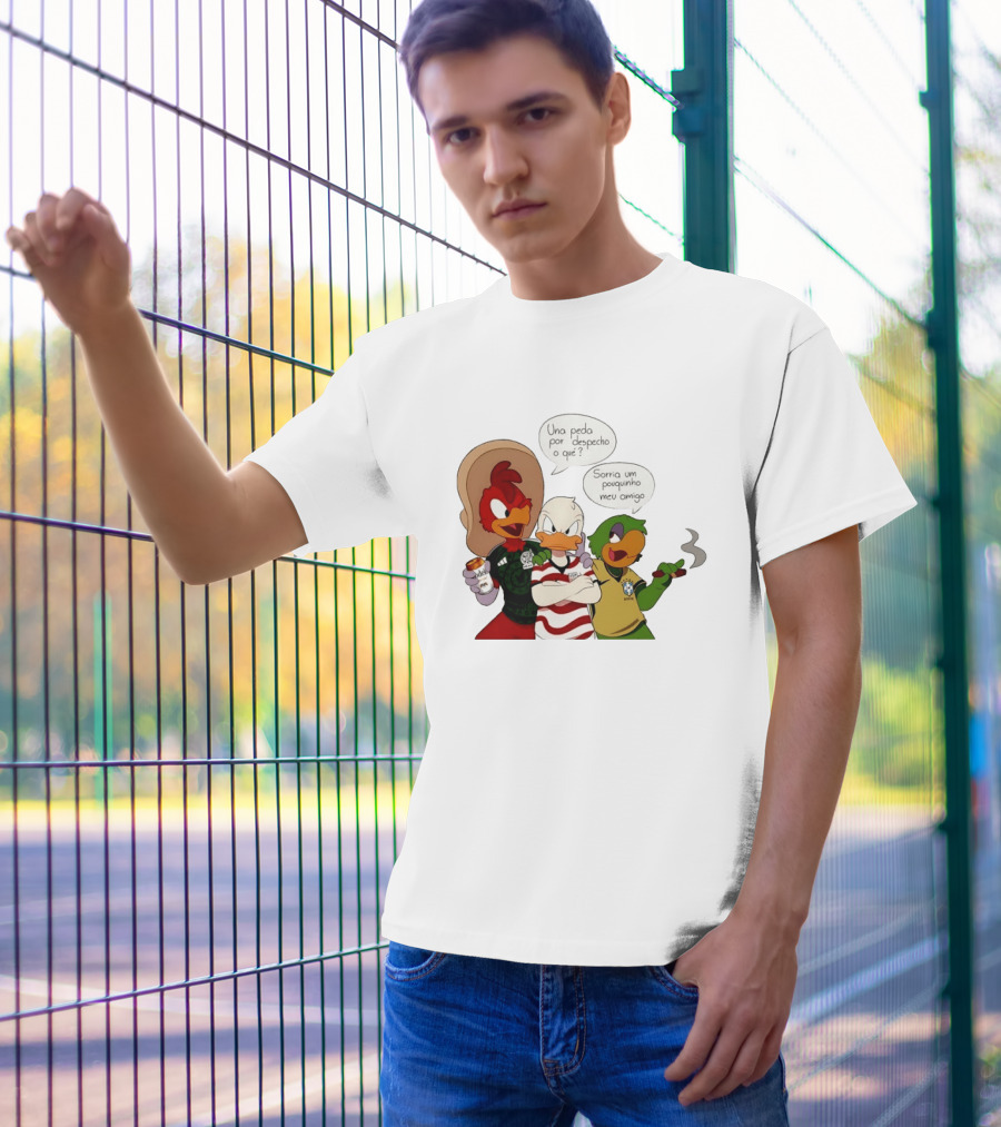 The Three Caballeros Panchito Pistoles Donald Duck José Carioca México USA Brazil Jerseys Soccer Fan Collection T-Shirt