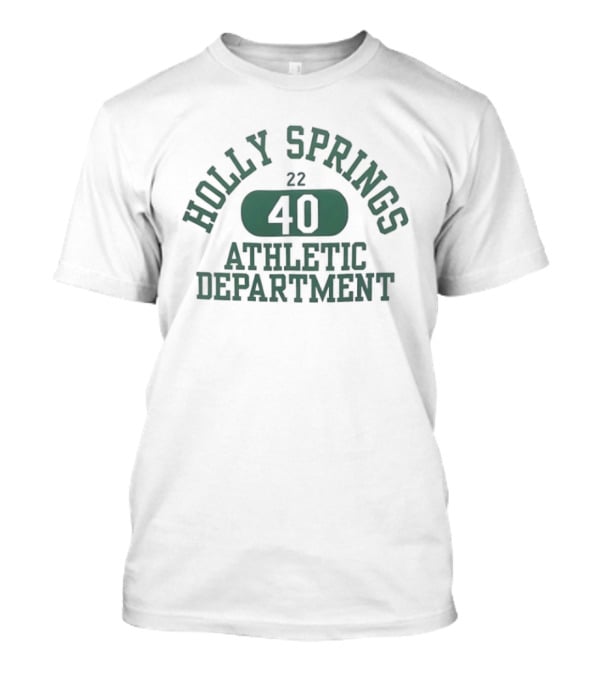 Holly Springs 40 Athletic Department Varsity 22 T-Shirt