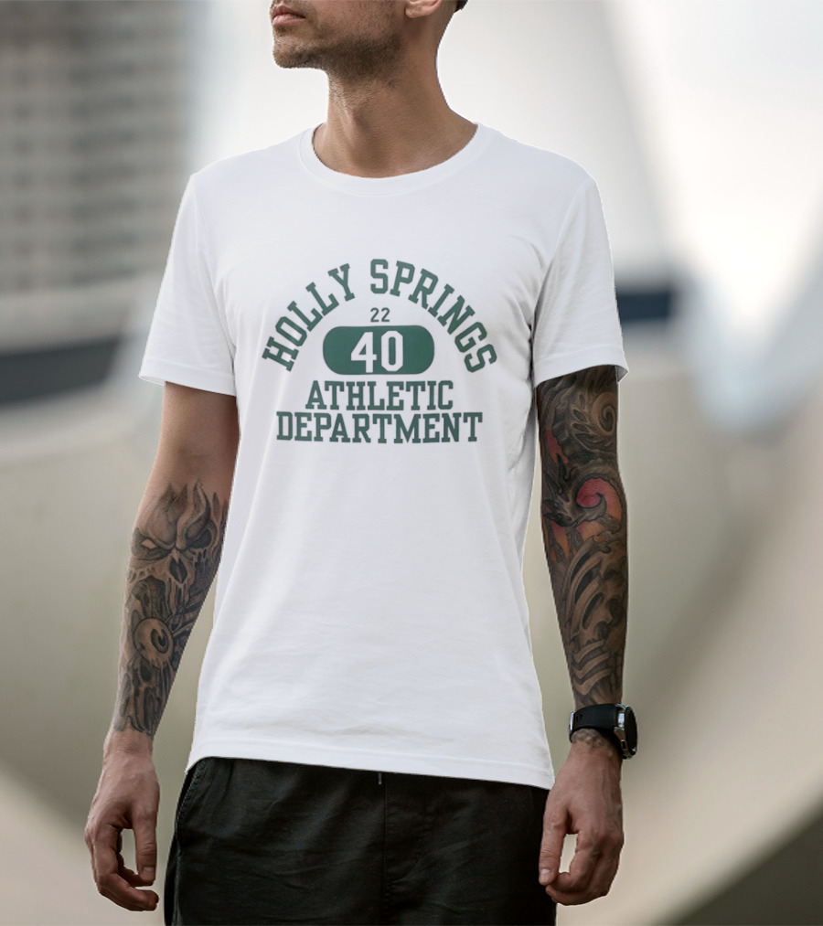 Holly Springs 40 Athletic Department Varsity 22 T-Shirt