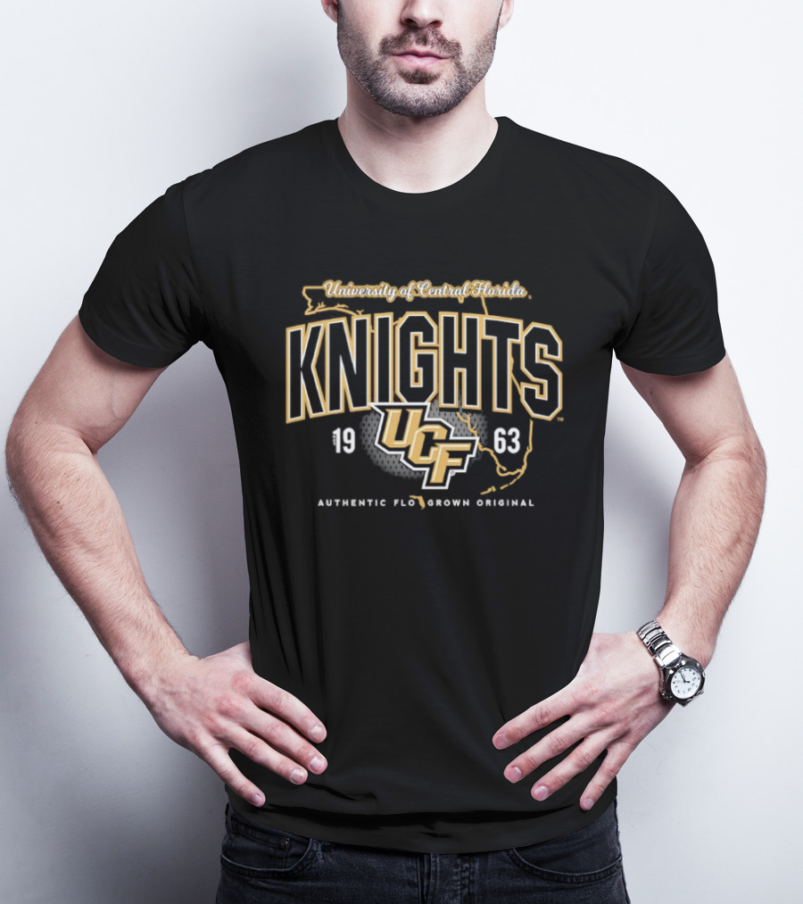UCF Knights University Of Central Florida 1963 Authentic Flo Brown Original T-Shirt