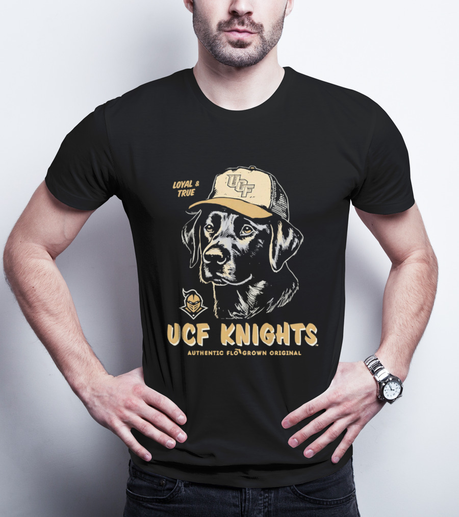 UCF Knights Loyal And True Black Lab Dog Authentic Florgrown Original T-Shirt