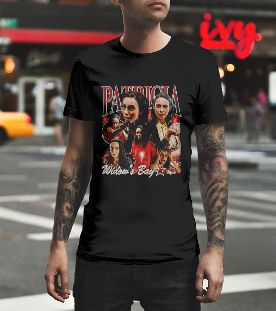 Patricia Widow's Bay Horror Icons Collage T-Shirt