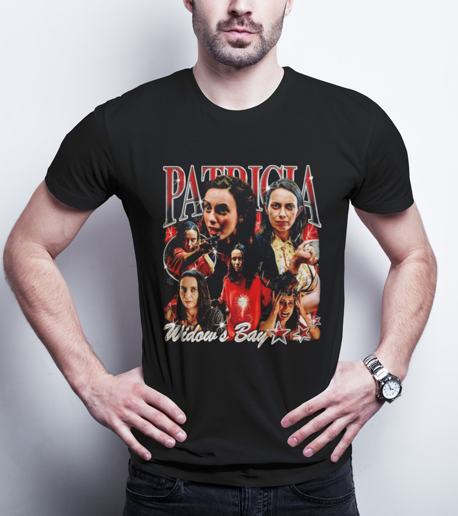 Patricia Widow's Bay Horror Icons Collage T-Shirt