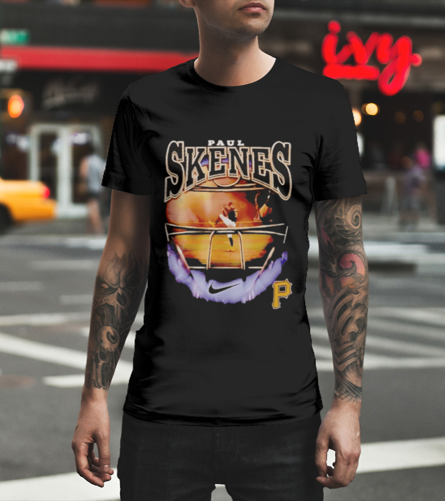 Paul Skenes Pittsburgh Pirates Nike P Logo Baseball Stadium T-Shirt