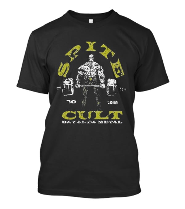 Spite Cult Gold's Gym Bay Area Metal Heavy Lifting T-Shirt