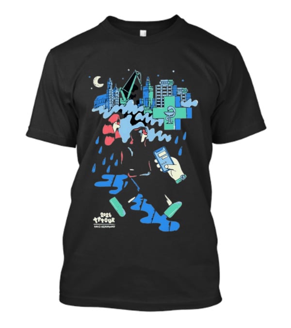Taco Hemingway 2026 Tour Cityscape With Cross And Moon T-Shirt