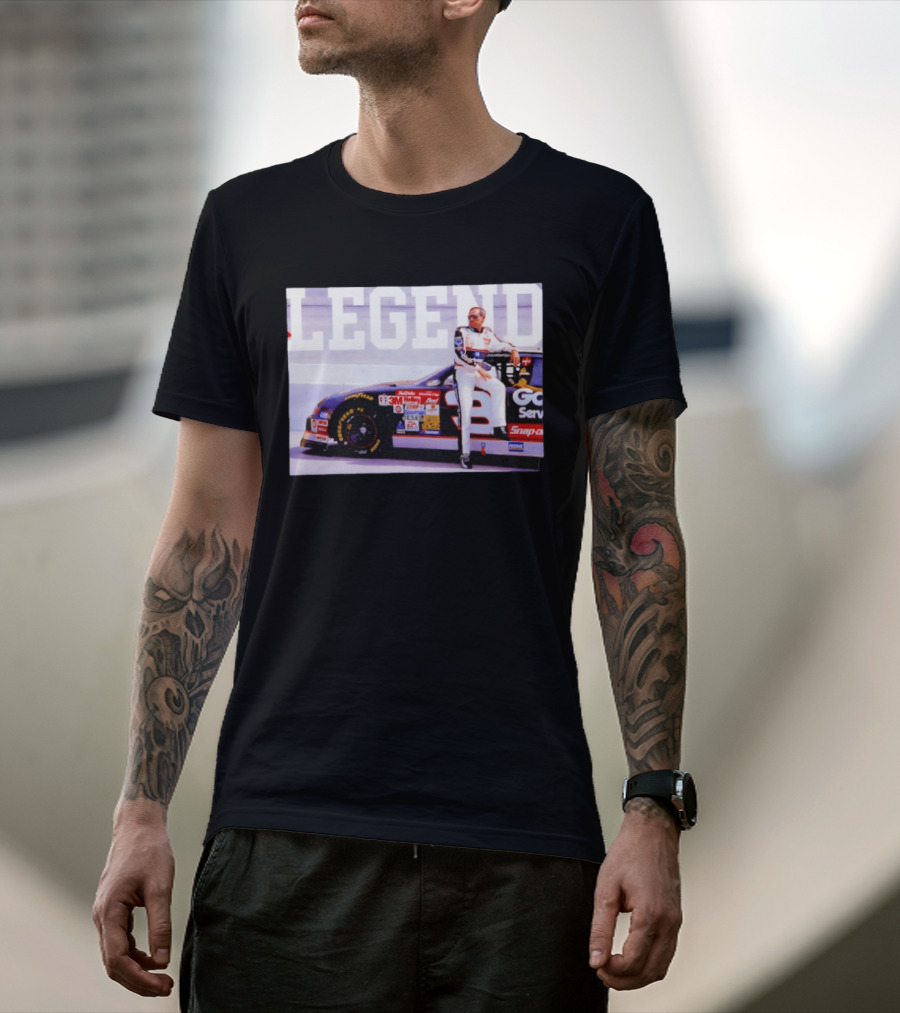 Dale Earnhardt Legend Goodwrench Service Plus Car Racing Image T-Shirt