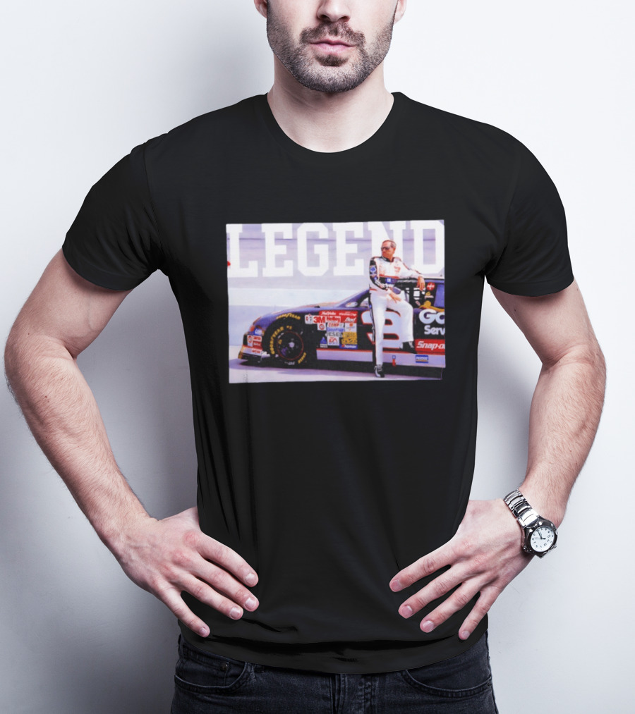 Dale Earnhardt Legend Goodwrench Service Plus Car Racing Image T-Shirt