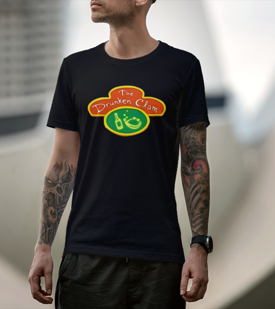 The Drunken Clam Family Guy Peter Griffin Neon Sign T-Shirt