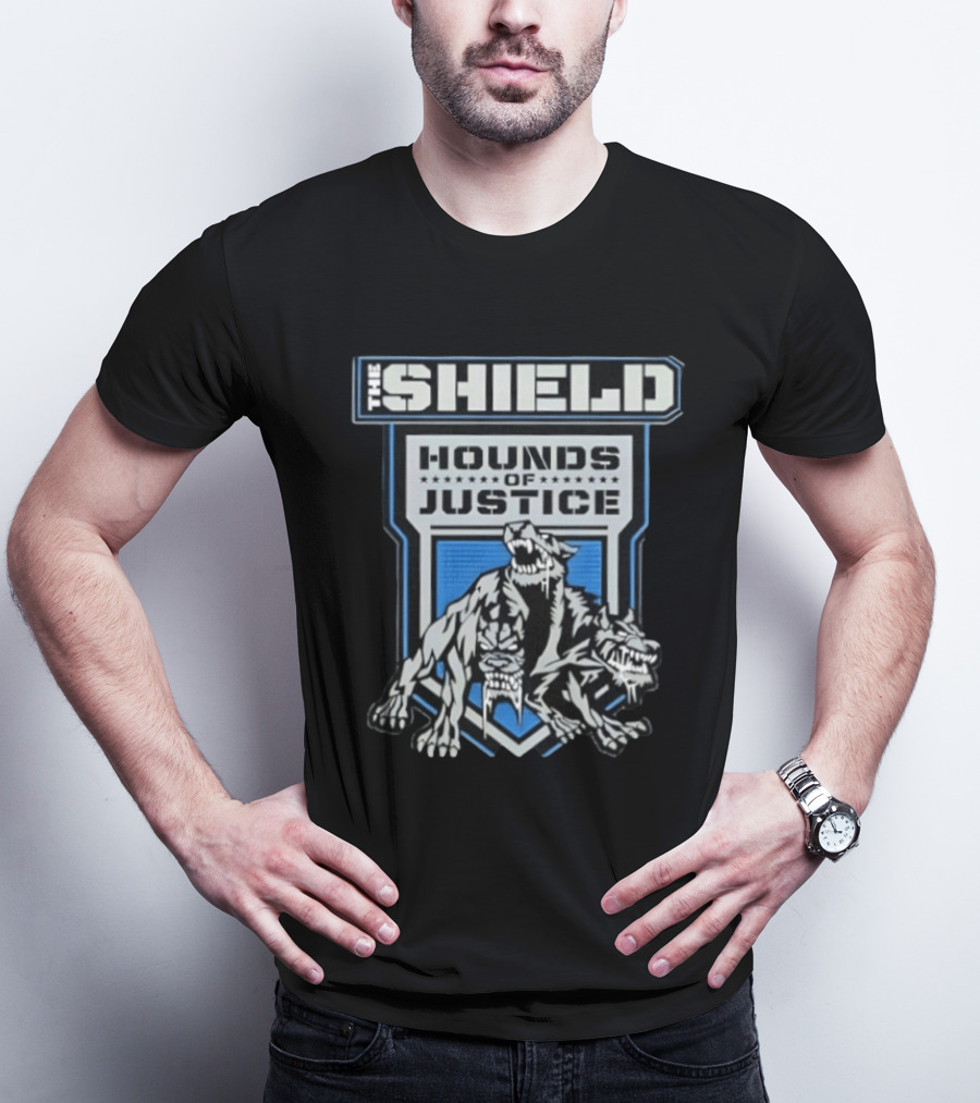 The Shield Hounds Of Justice WWE Wrestling Wolf Pack T-Shirt