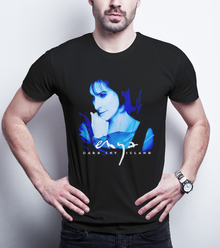 Enya Dark Sky Island Album Blue T-Shirt