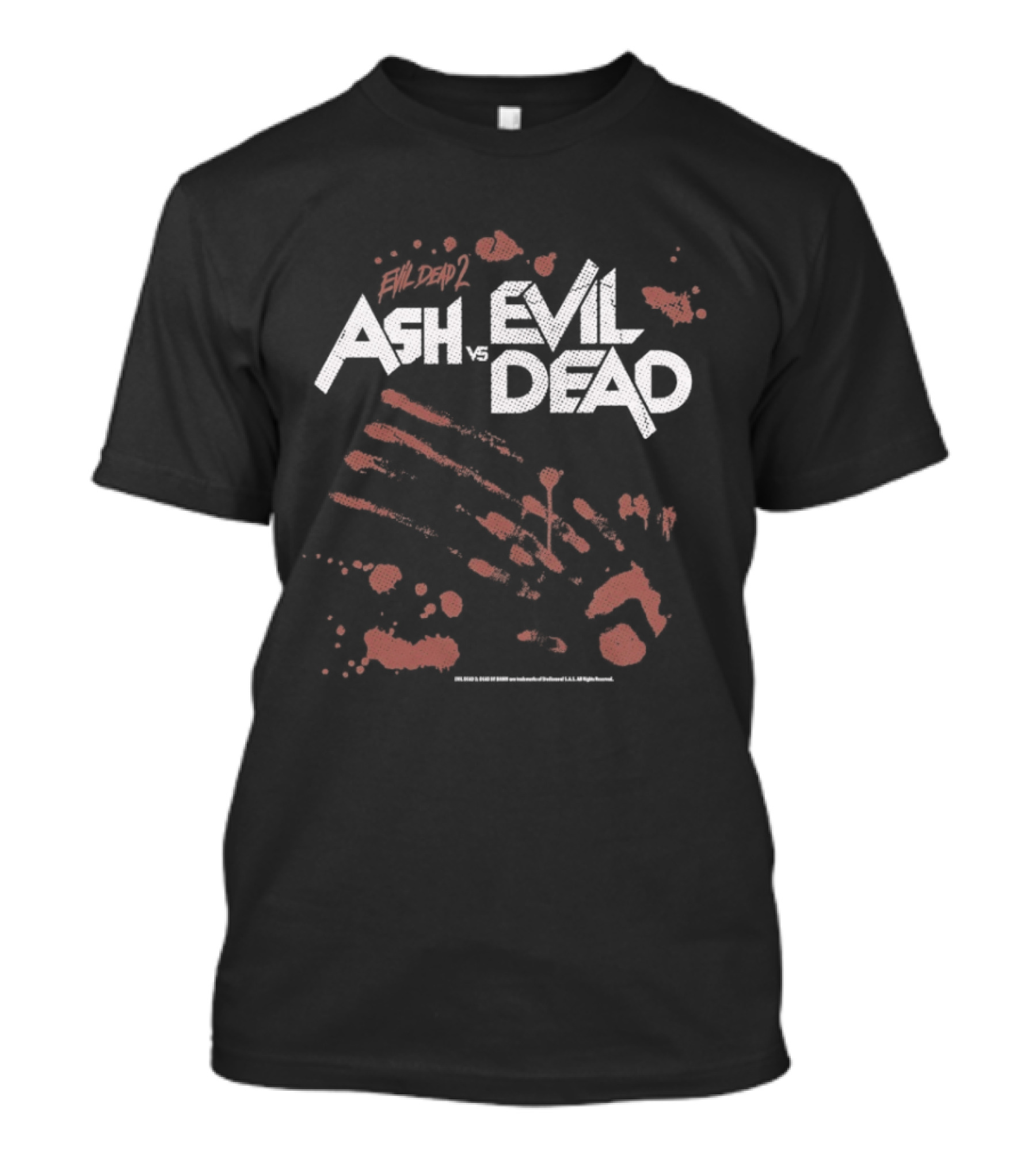 Ash Vs Evil Dead Bloody Handprint Scary Movie Cult Classic Horror T-Shirt