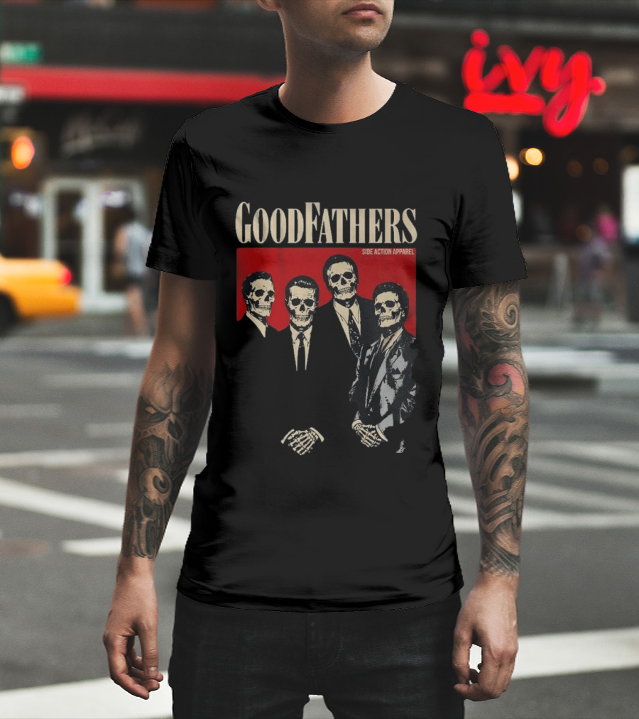 Goodfathers Side Action Apparel Skeleton Suits T-Shirt
