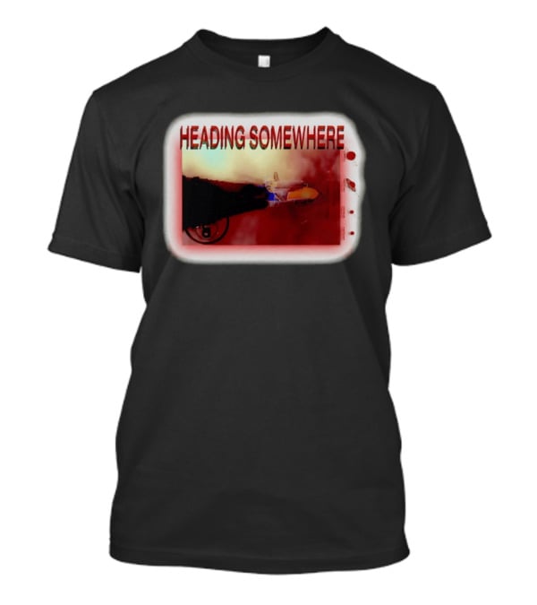 Heading Somewhere Motorcycle Journey Vintage Road Trip T-Shirt