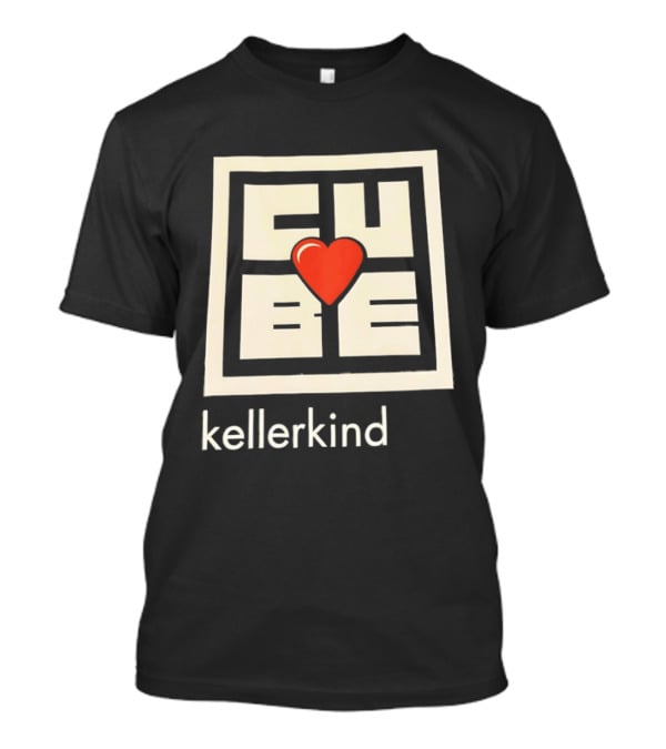 Kellerkind Cube Heart Design With Red Love T-Shirt