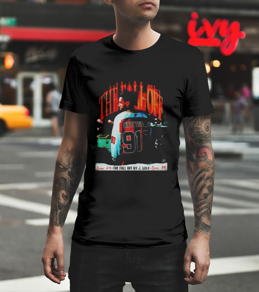 J Cole The Fall Off Fayetteville 910 Disc 29 Disc 34 T-Shirt