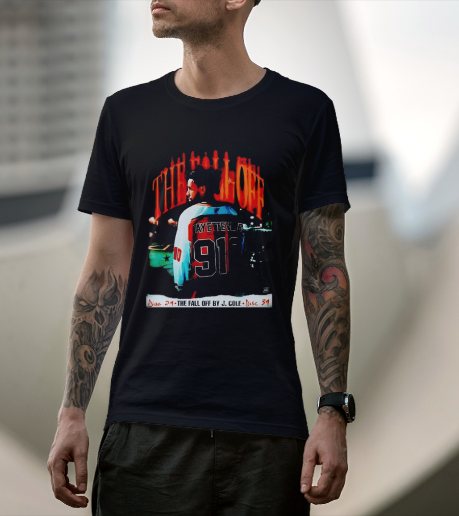 J Cole The Fall Off Fayetteville 910 Disc 29 Disc 34 T-Shirt