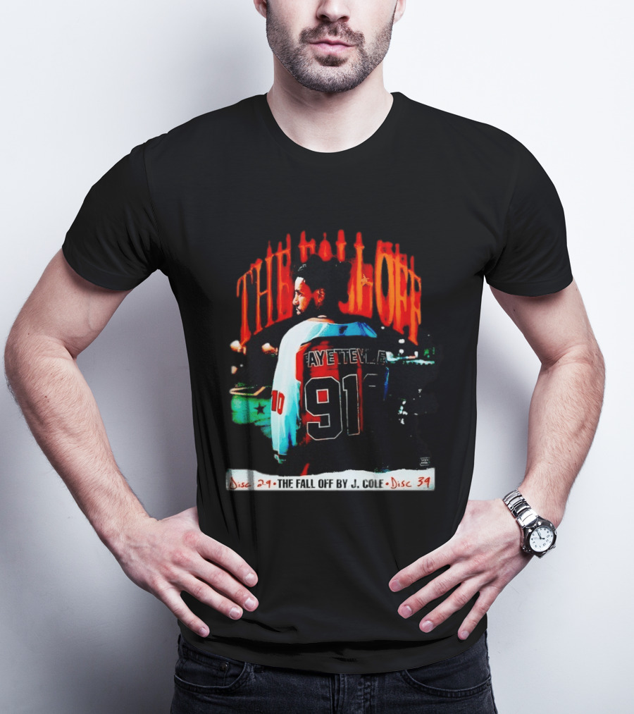 J Cole The Fall Off Fayetteville 910 Disc 29 Disc 34 T-Shirt