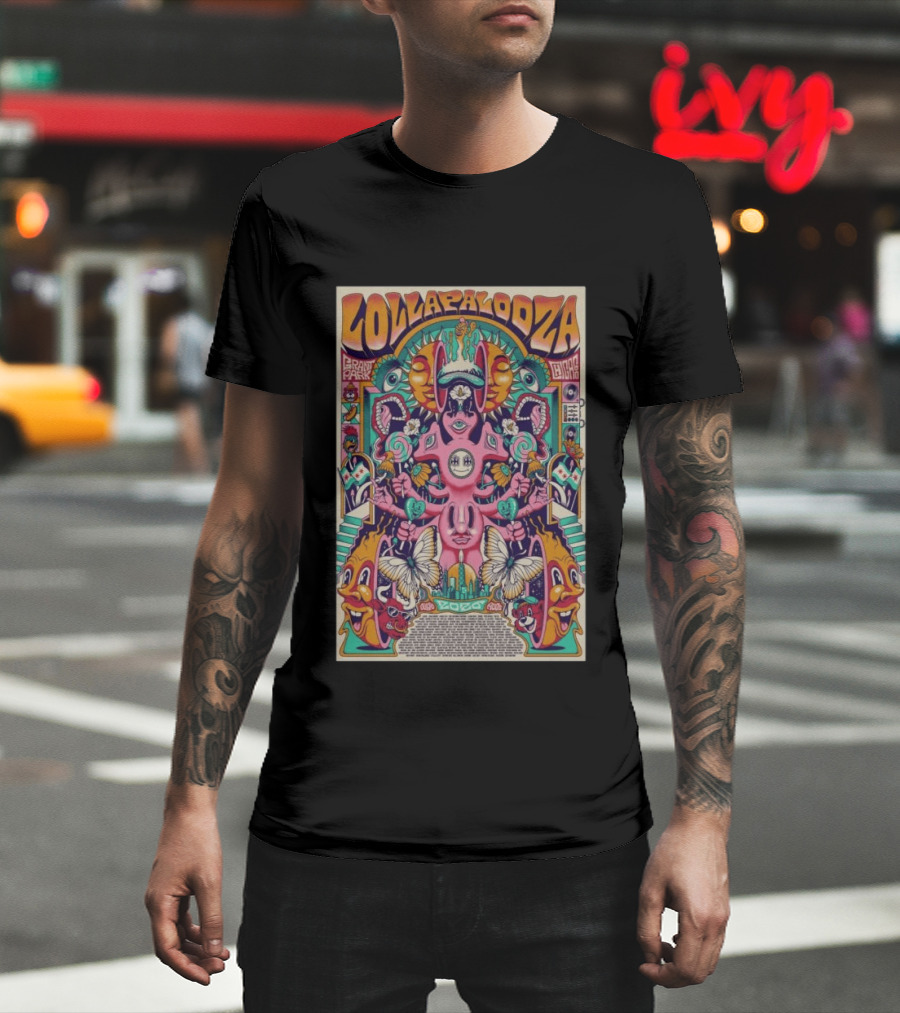 Lollapalooza Grant Park Chicago July 30 To August 2 2026 Festival T-Shirt