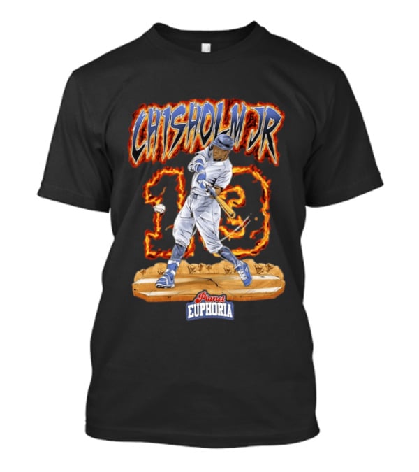 CHISHOLM JR 13 Baseball Swing Planet Euphoria T-Shirt