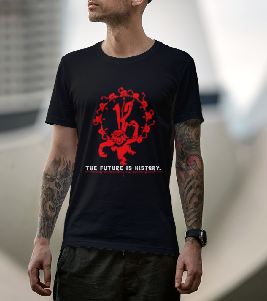 12 Monkeys The Future Is History Terry Gilliam Red T-Shirt