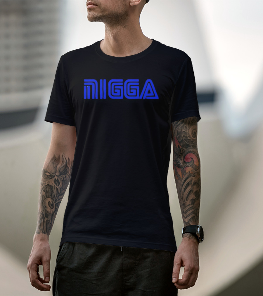 Blue NIGGA T-Shirt