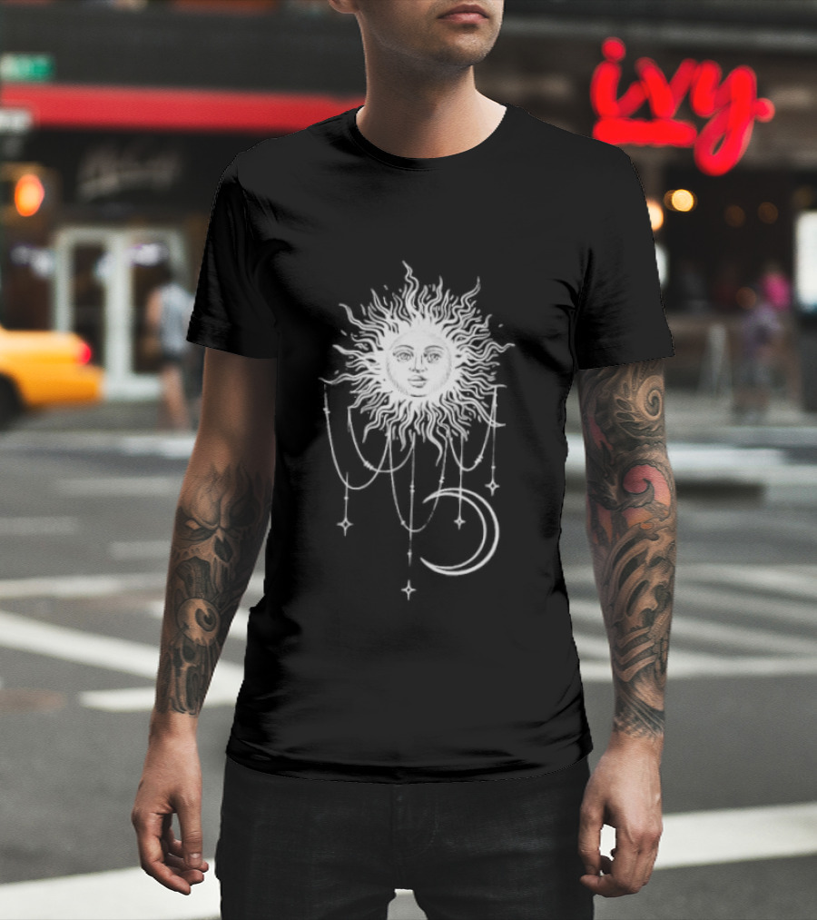 Boho Sun And Moon Celestial Astrology Mystical T-Shirt