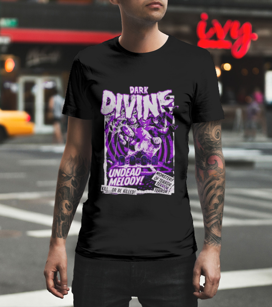Dark Divine Undead Melody Monsters Of Terror Horror T-Shirt