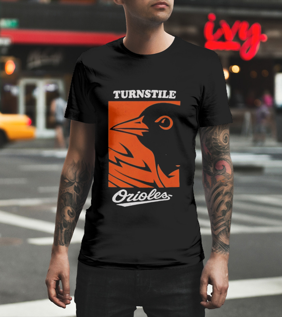 Turnstile Orioles Bird Orange T-Shirt
