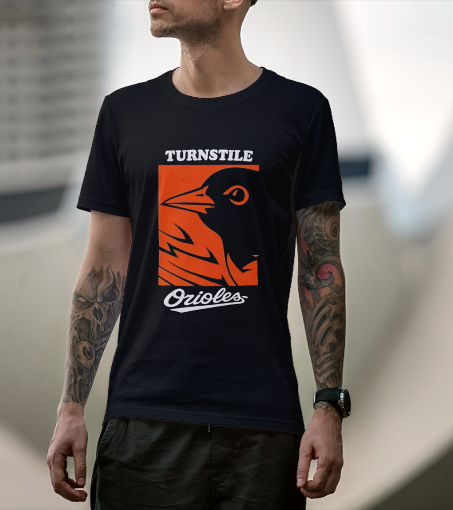 Turnstile Orioles Bird Orange T-Shirt
