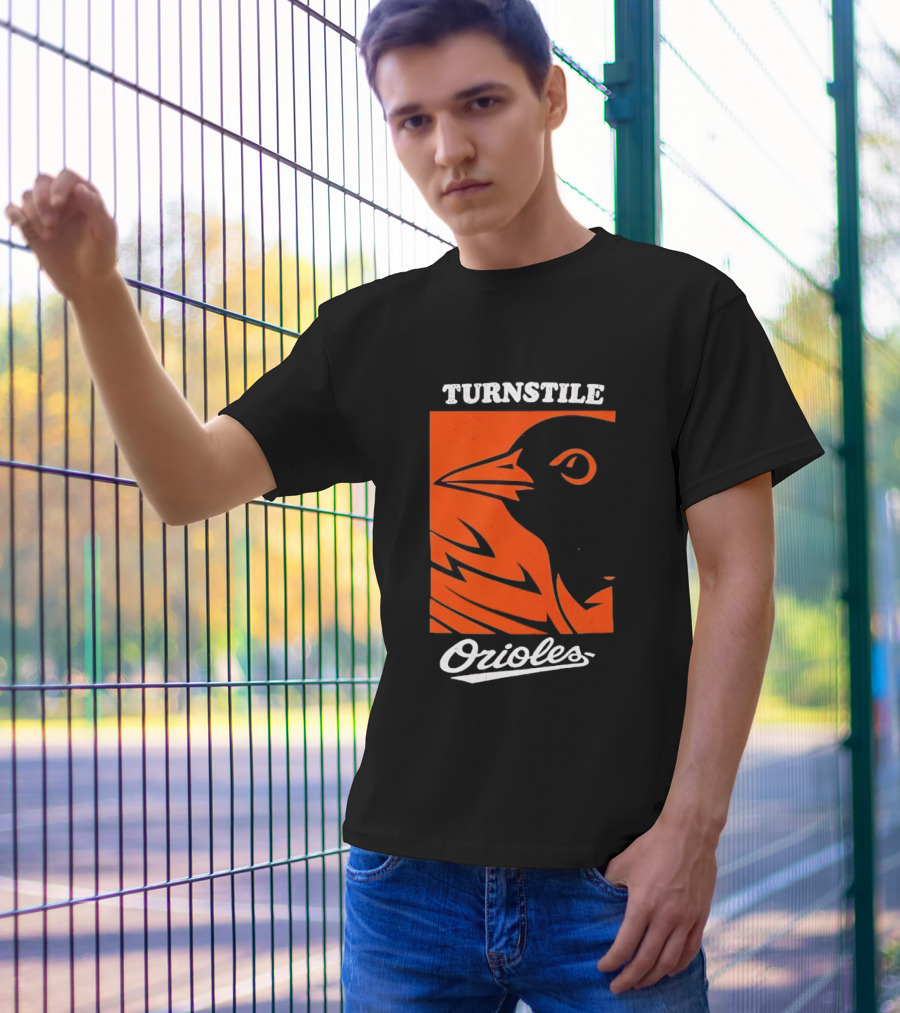 Turnstile Orioles Bird Orange T-Shirt