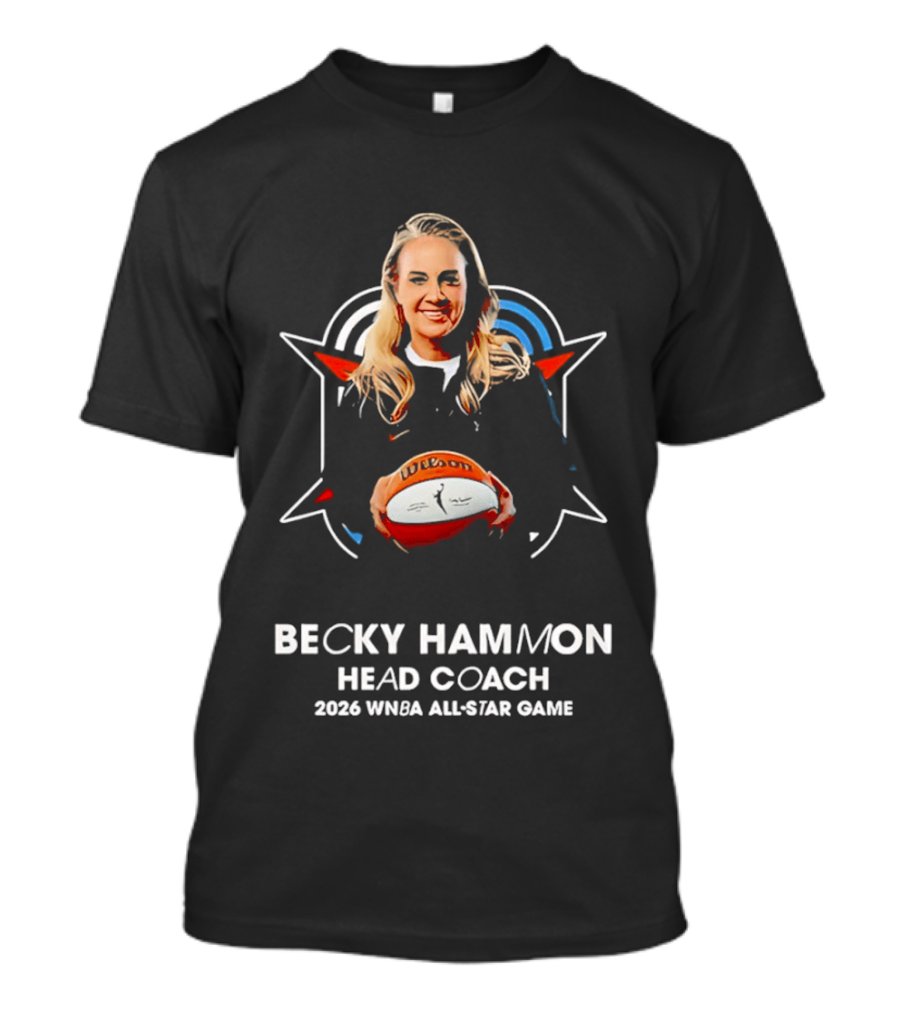 Becky Hammon Head Coach 2026 WNBA All Star Game T-Shirt