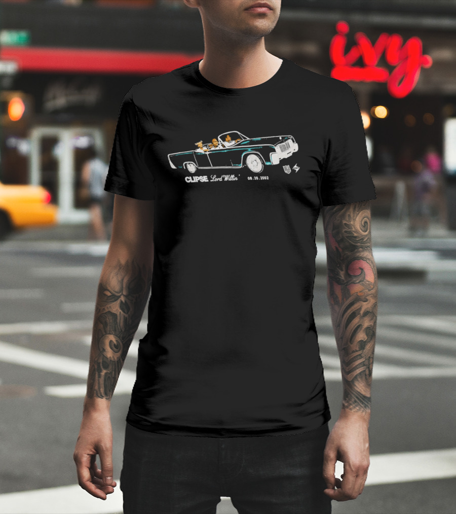 Clipse Lord Willin' 08202002 Classic Car Album Cover T-Shirt