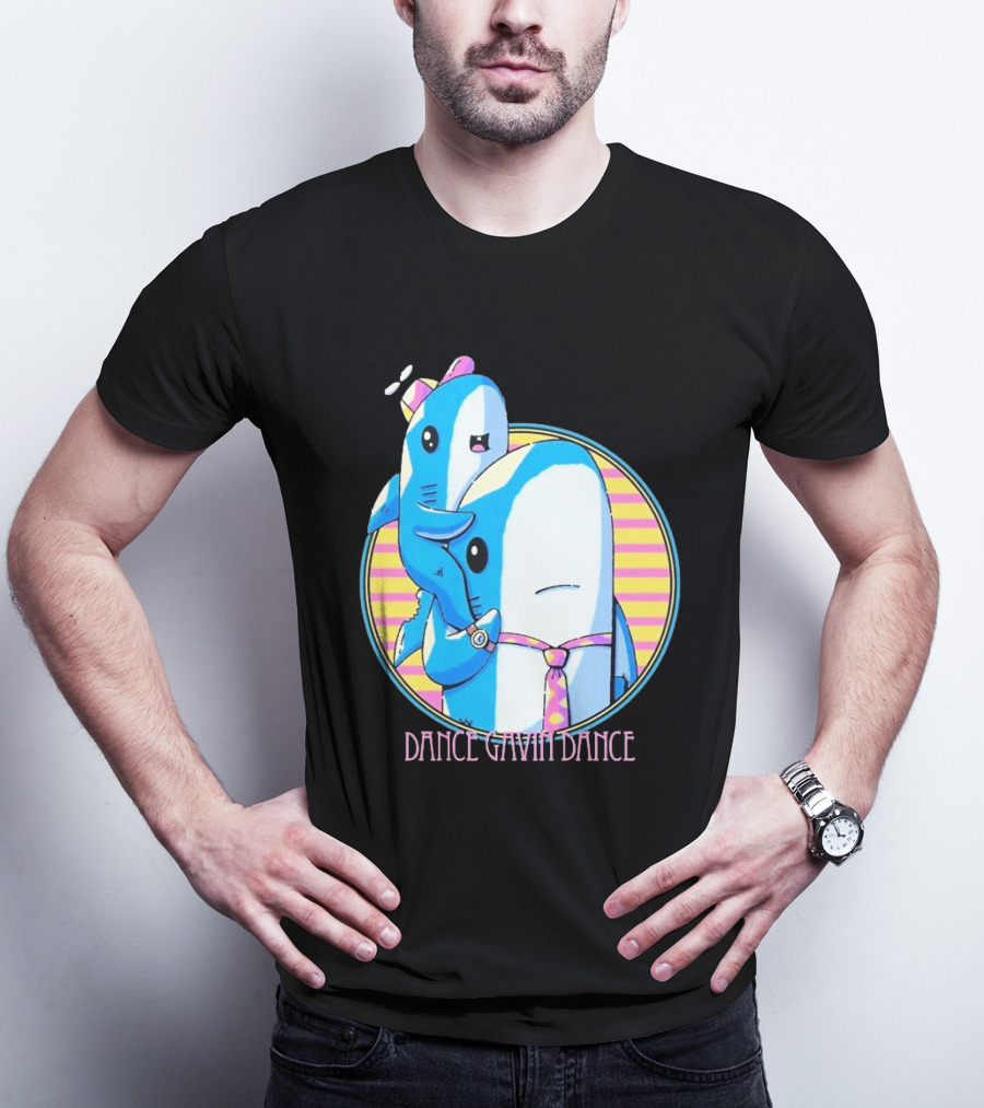 Dance Gavin Dance Shark Dad Cute Cartoon Marine Life Duo T-Shirt