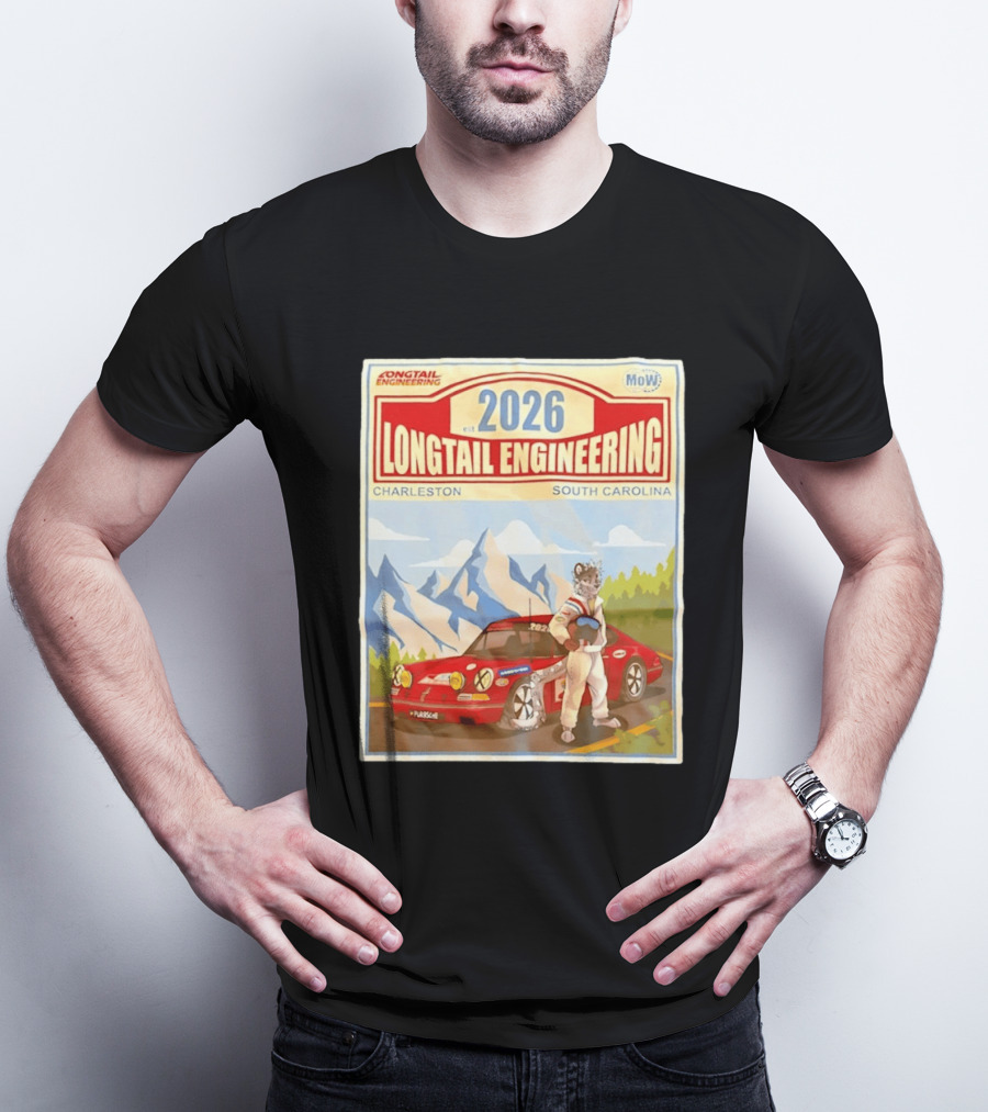 Longtail Engineering 2026 Racing Adventure Charleston South Carolina T-Shirt