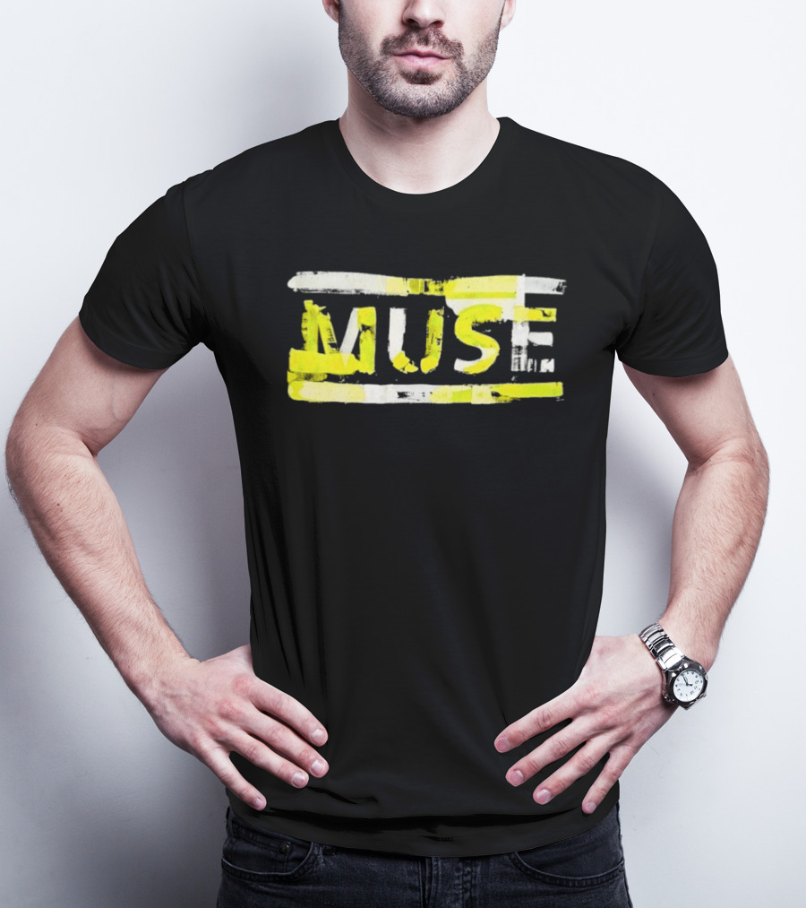 MUSE Band Inspired Yellow Paintbrush T-Shirt